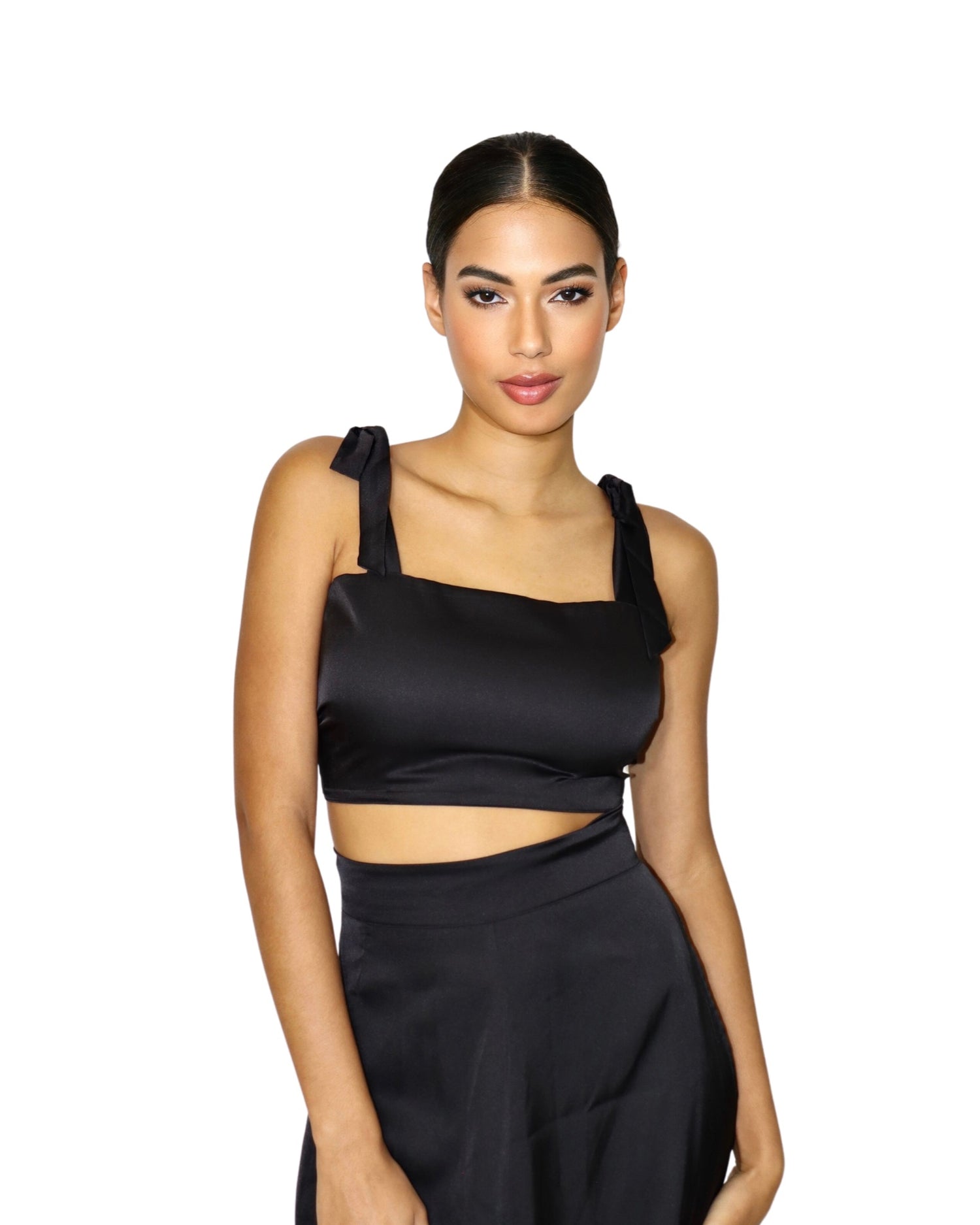 Satin Bow Top | Multi-Use Crop Top | Baliawear