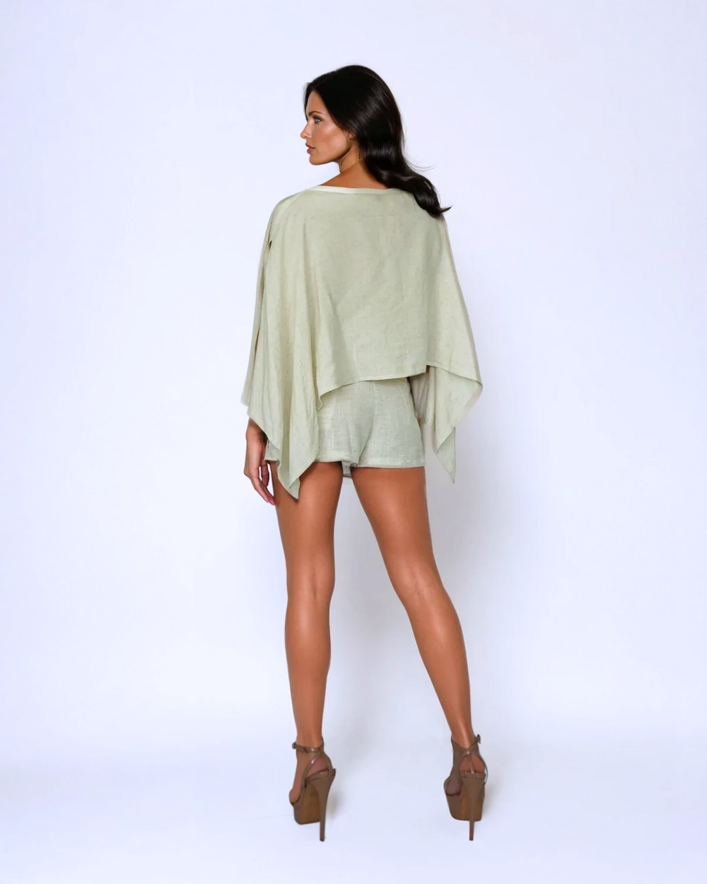 Multi-Way Cape Top| Linen Blend | Baliawear
