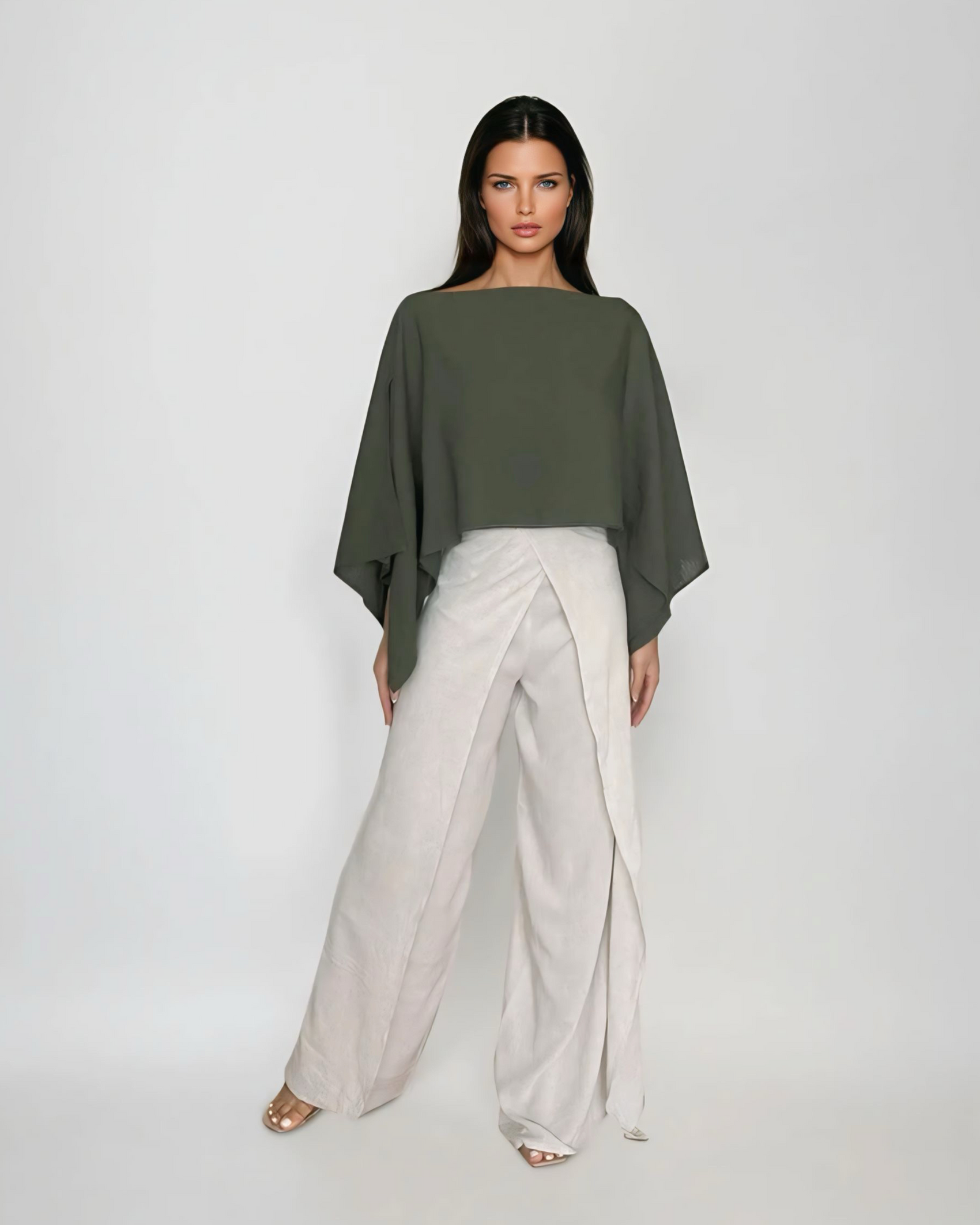 Multi-Way Cape Top| Linen Blend | Baliawear